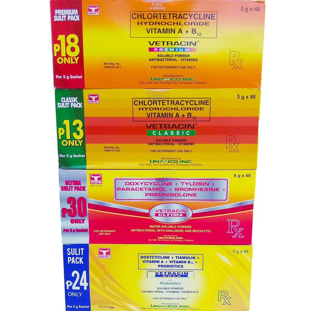 Vetracin Powder Gold Probiotics / Premium / Classic / Ultima 5grams ...