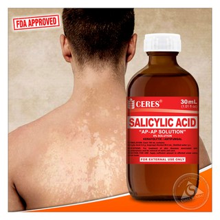 Ceres Salicylic Acid (5% Ap-Ap Solution) 1 Doz x 30 mL | Shopee Philippines