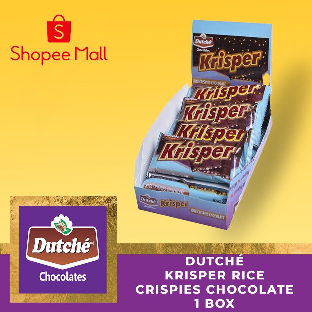 Dutche Krisper Rice Crispies Chocolate 1 Box | Shopee Philippines