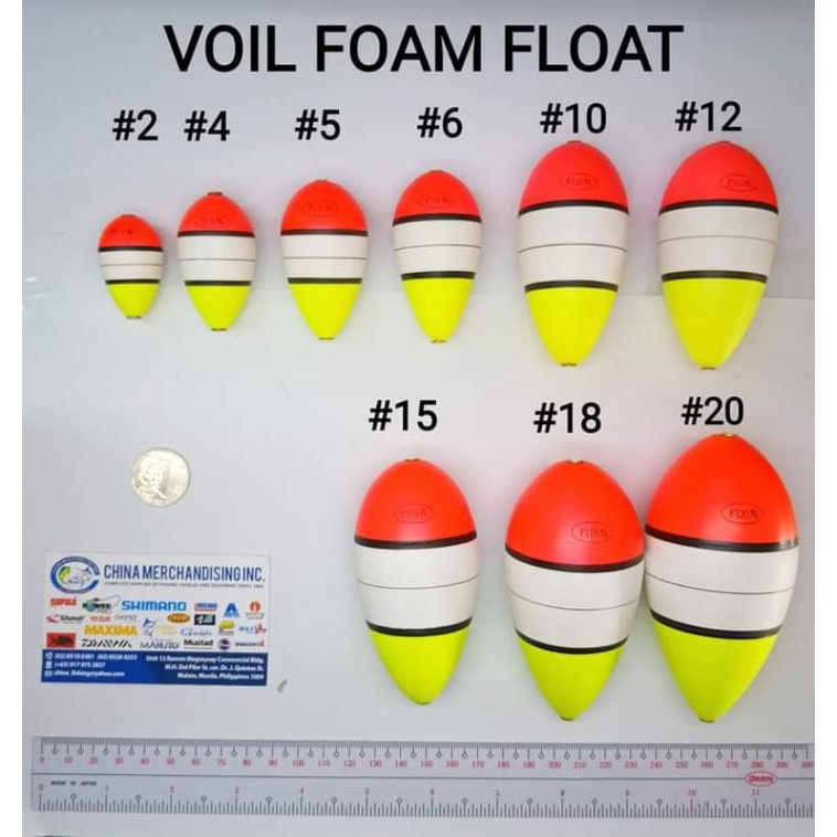 VOIL FOAM FLOAT fishingcmi quality fishing tackle | Shopee Philippines