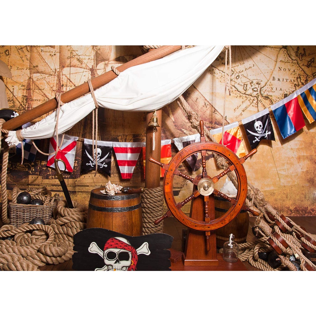 Cruise Ship Deck Ocean Backdrop Nautical Cruise Theme Party Photography ...