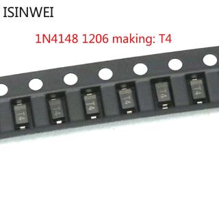 50pcs SMD Diode 1N4148 1N4148WS Making:T4 SOD-123 1206 IN4148 Switching Diode | Shopee Philippines