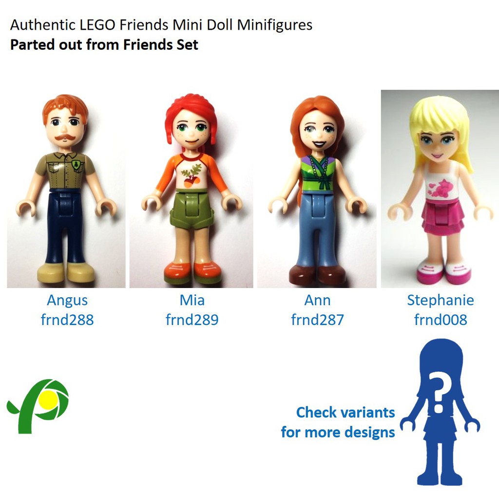 LEGO Friends Mini Dolls Minifigures Parted out from Sets Authentic ...