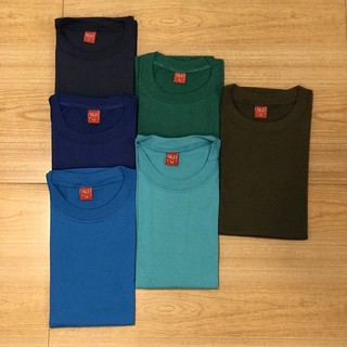 Yalex Red Label Round Neck shirt(Dk. Colors)-Aq.Blue,Fatigue,Em.Green ...