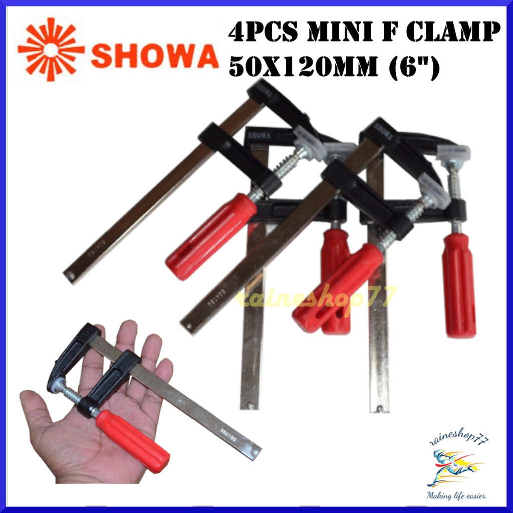 4pcs Showa 6" Mini F Clamp | Shopee Philippines