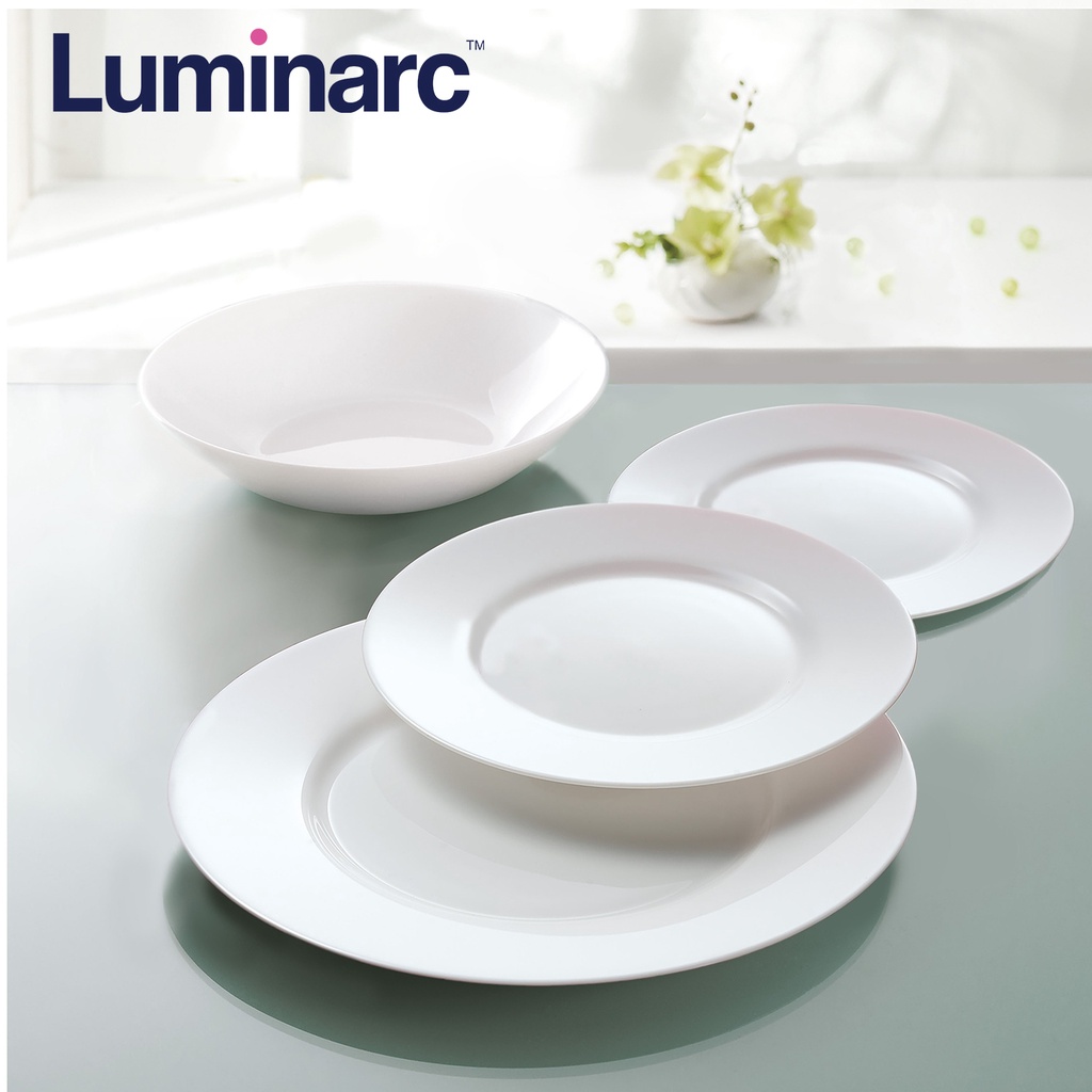 Luminarc Everyday 6pc Assiete Dinner Plate Set CARE039 | Shopee Philippines
