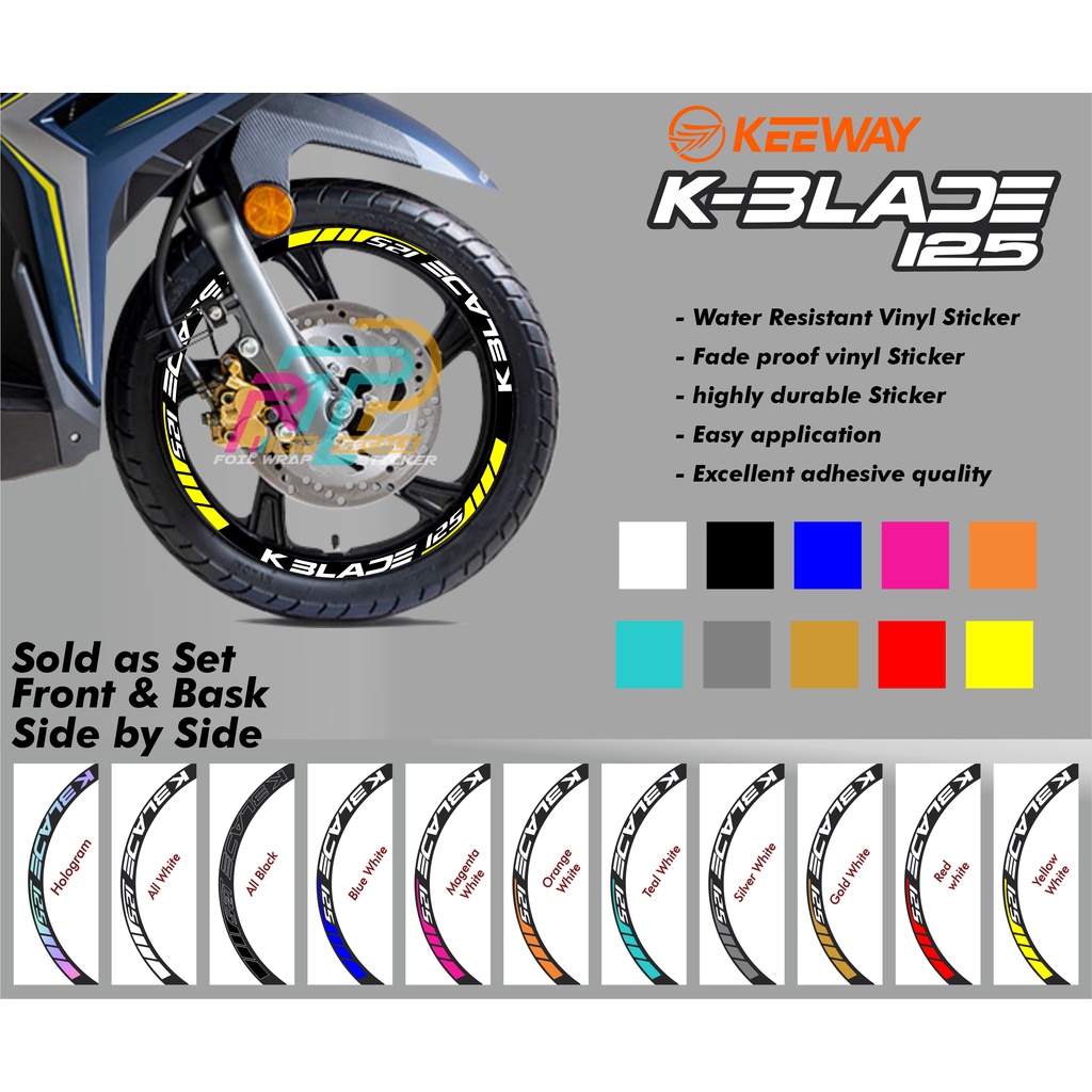 Keeway K-Blade Mags Sticker 4pcs Front and Back | Shopee Philippines