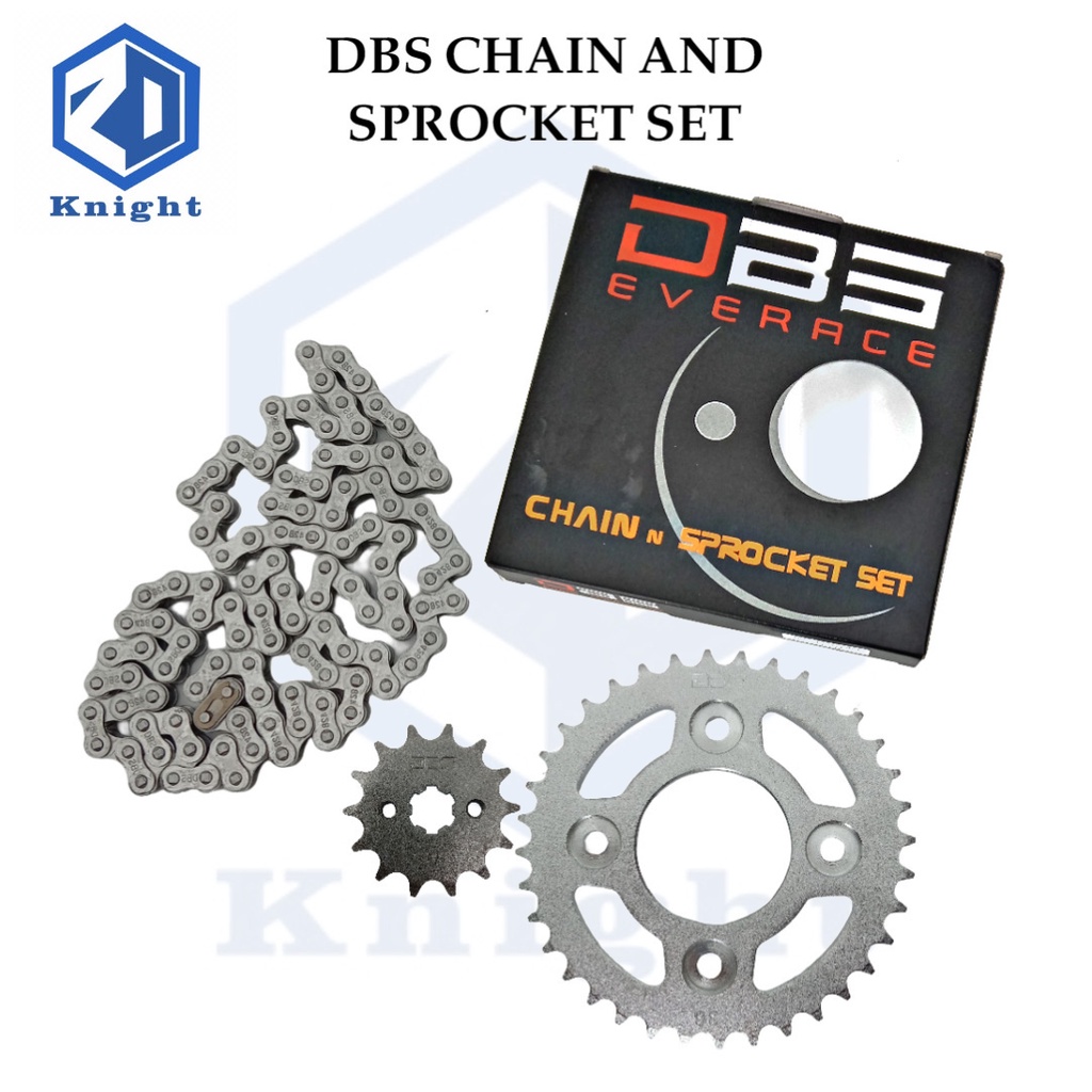 Knight Motorcycle DBS Xrm/Wave Chain and Sprocket Set 34T 36T 38T ...