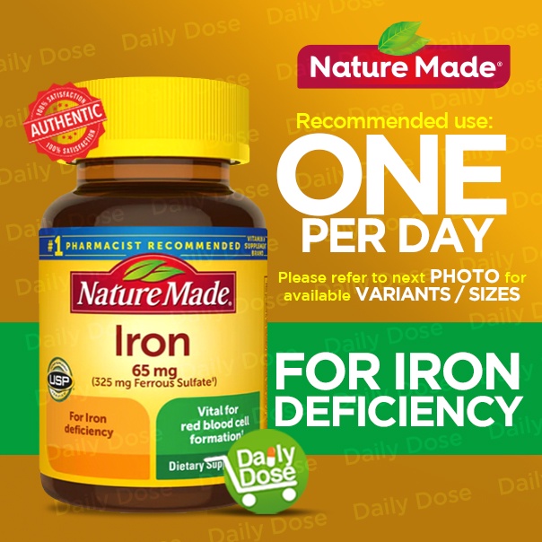 Nature Made Iron, Tablets | Shopee Philippines