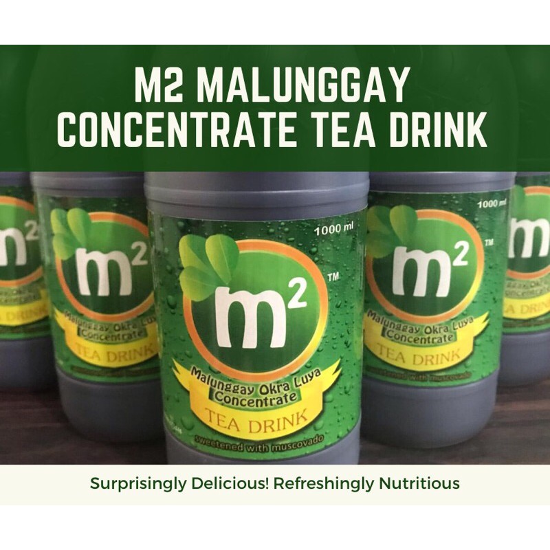 M2 Malunggay Okra Luya Concentrate Tea Drink 1Liter | Shopee Philippines