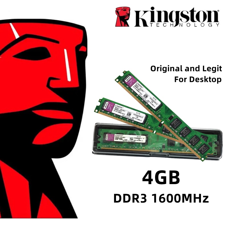 Kingston RAM DDR3 4GB PC3 1600MHz Desktop Memory 240pin 12800 DIMM Used ...
