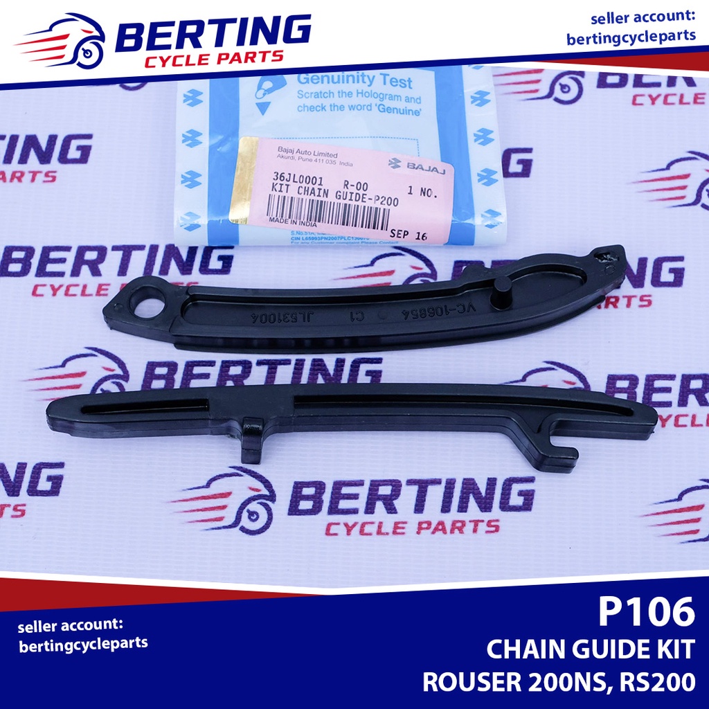 CHAIN GUIDE KIT Timing Rouser NS200 200NS/200RS Genuine 36JL0001 ...