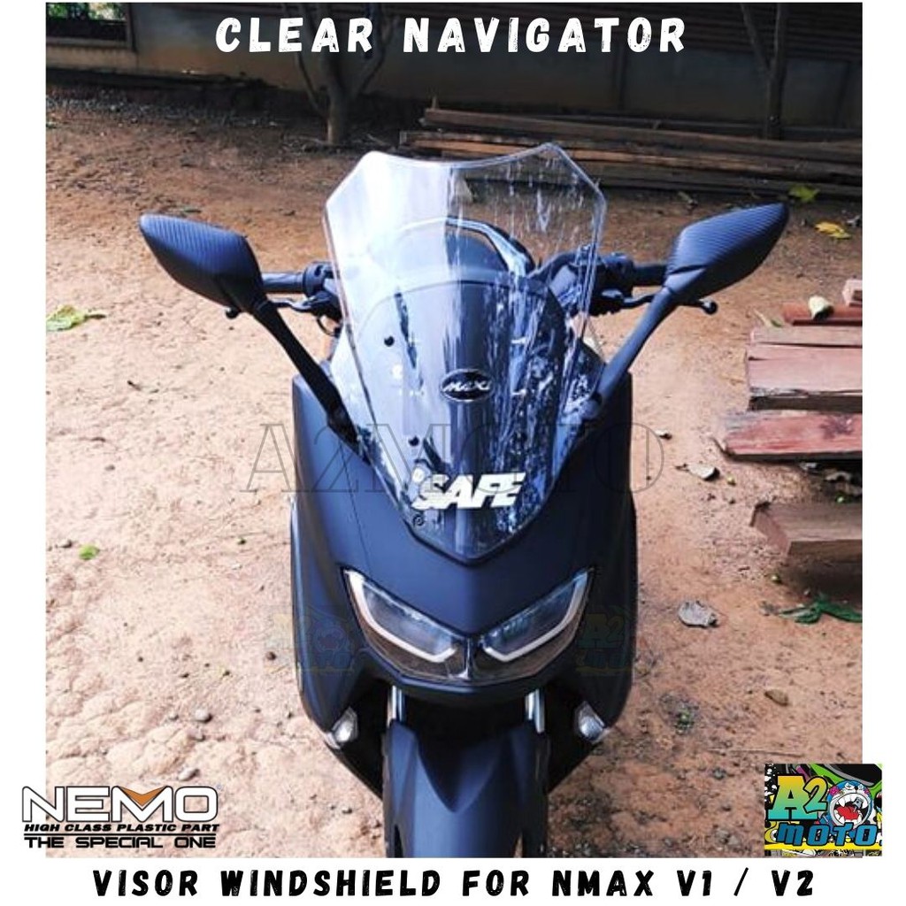 NMAX 2020 V2 V1 Windshield Navigator NEMO Visor | Shopee Philippines