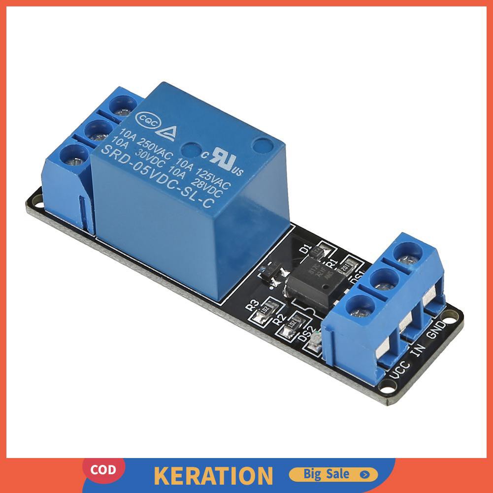 5V 1 Channel Relay Module Board Low Level Trigger w/Optocoupler ...