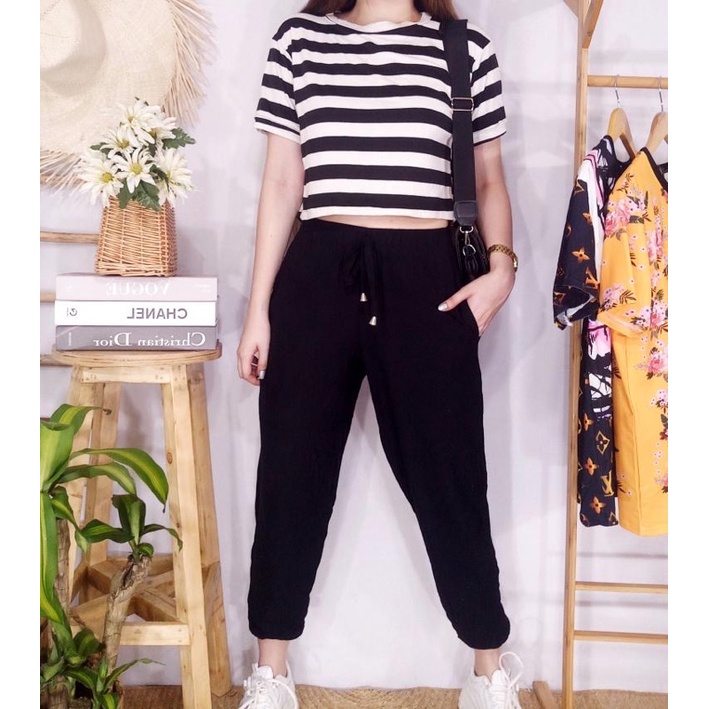 crop top and jogger set | Shopee Philippines