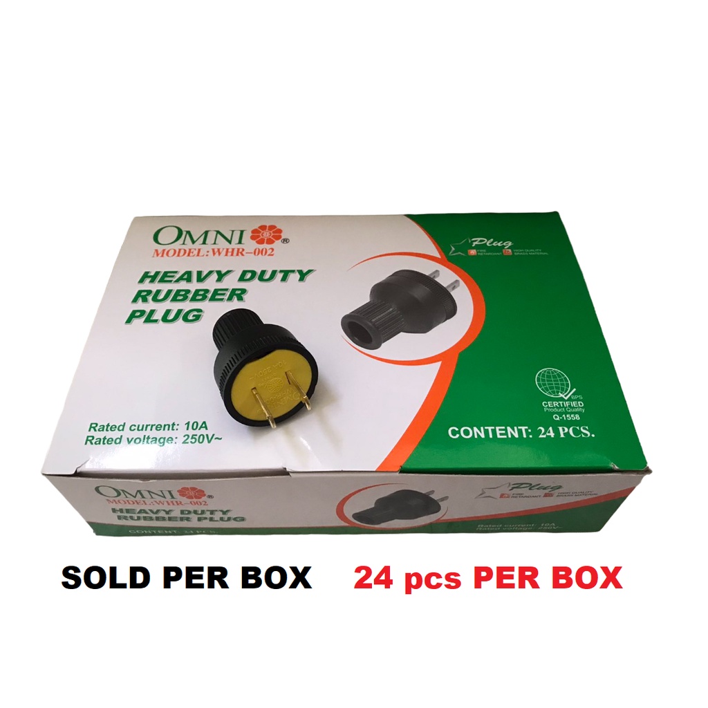 OMNI HEAVY DUTY RUBBER PLUG WHR-002 (SOLD PER BOX) | Shopee Philippines