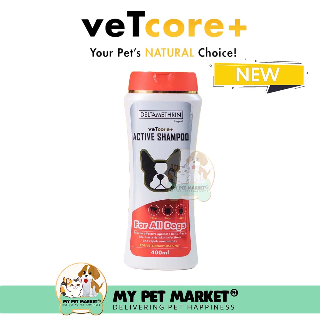 Vetcore+ Active Shampoo (Deltamethrin) 400ml | Shopee Philippines