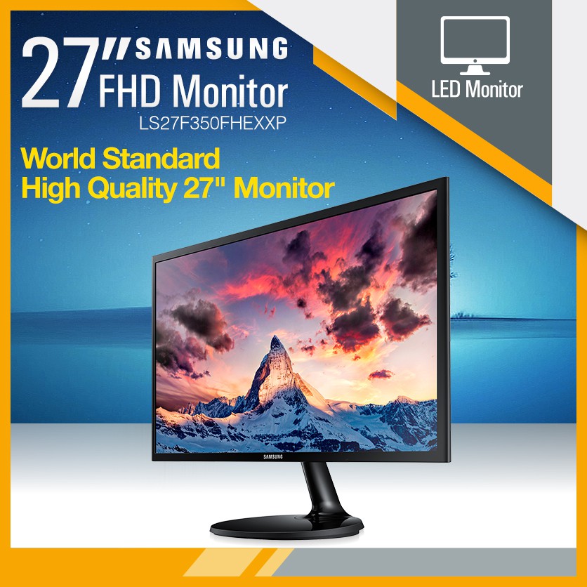 SAMSUNG SUPER SLIM FHD 27 Monitor LF27T350FHEXXP | Shopee Philippines