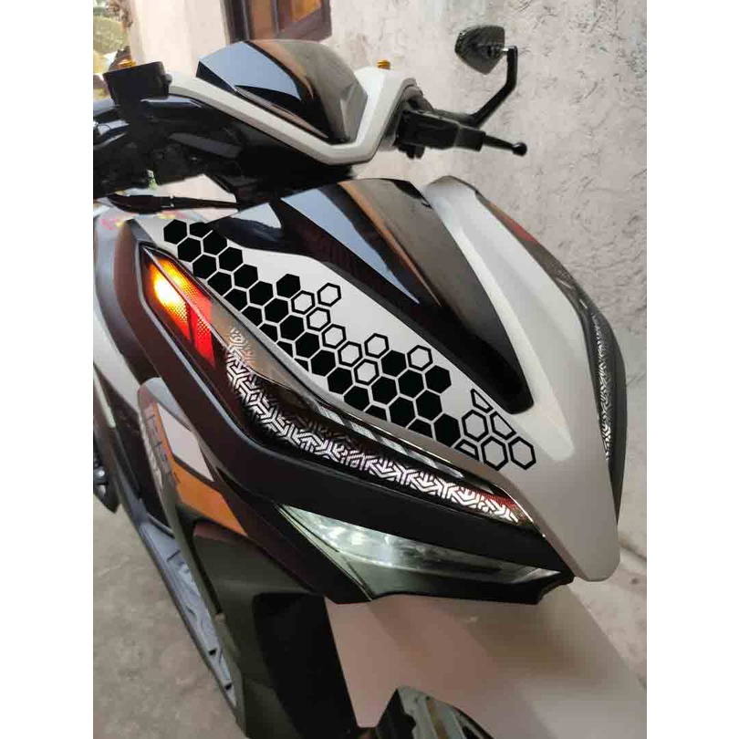 HONDA CLICK VERSION 2 HONEYCOMB DECALS | Shopee Philippines