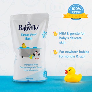 Babyflo Soap-Free Bath 600ml Refill | Shopee Philippines