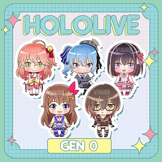 HOLOLIVE Ver. 2 Stickers GEN 0 | Shopee Philippines