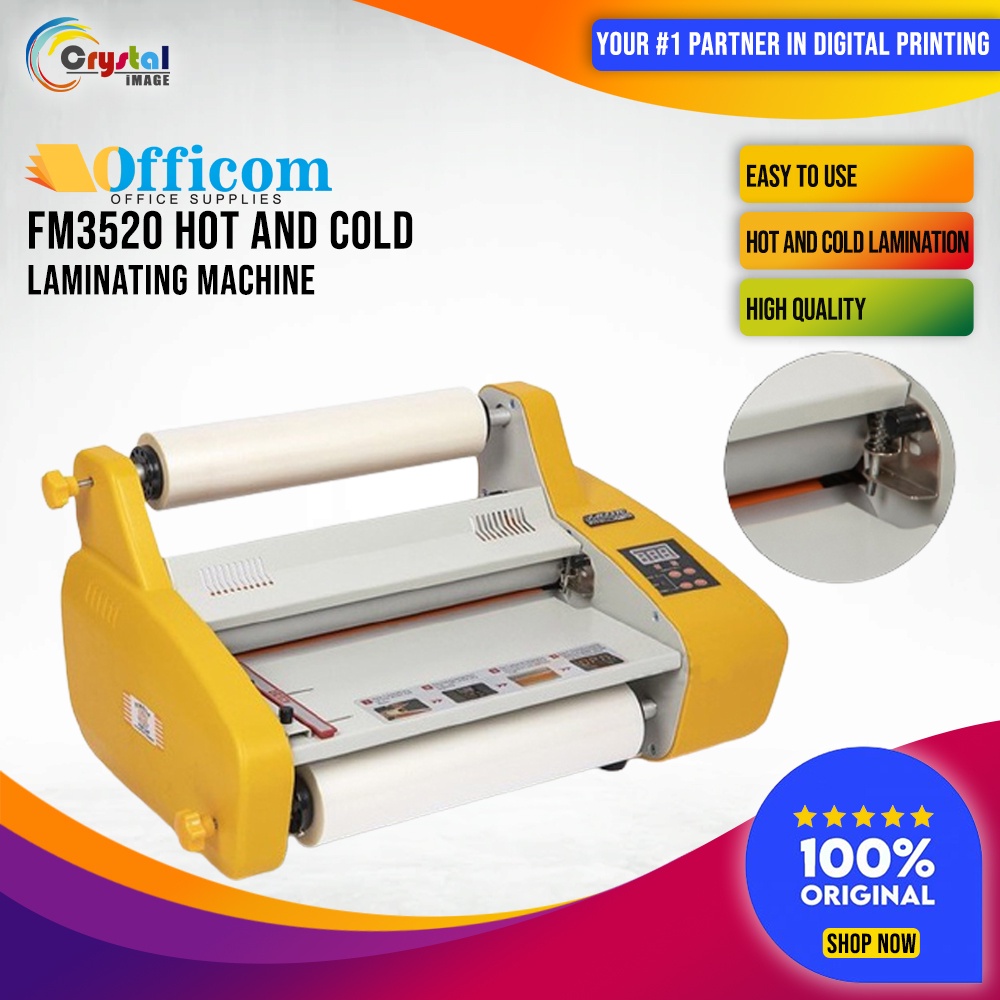 Fm3520 A3 Laminating Machine Hot And Cold Roll To Roll Officom
