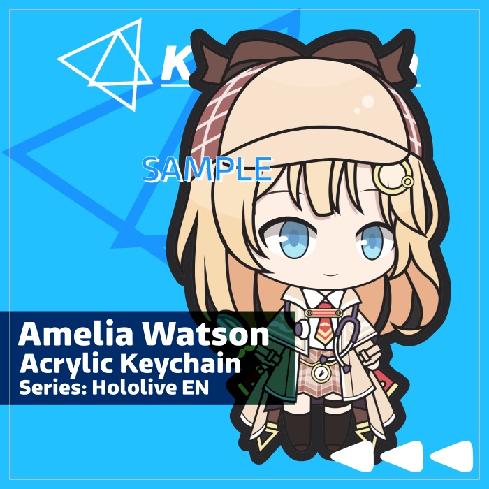 6cm Acrylic Hololive English Amelia Watson Anime Caharcter Keychain for ...
