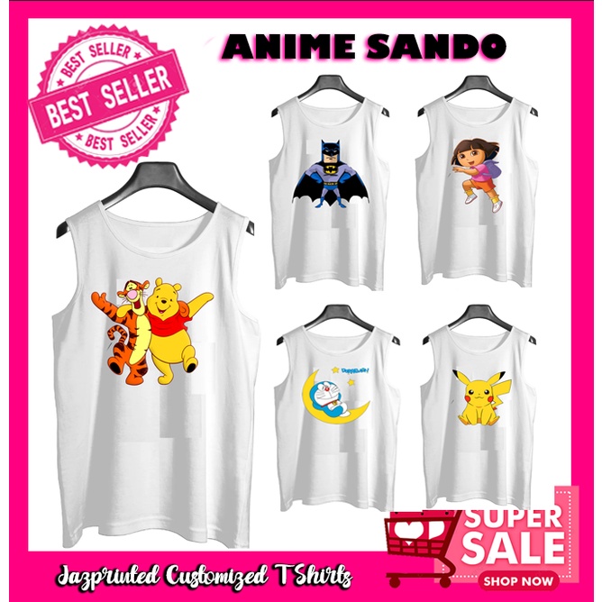 CARTOONIZE SANDO FOR KIDS / SANDO PAMBAHAY | Shopee Philippines