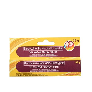 United Home Burn Ointment for Minor Burns - 30g Tube | Shopee Philippines