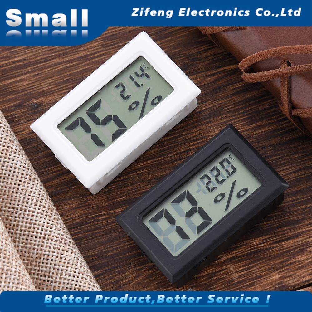 LCD Digital Thermometer Hygrometer for Freezer Refrigerator Fridge ...