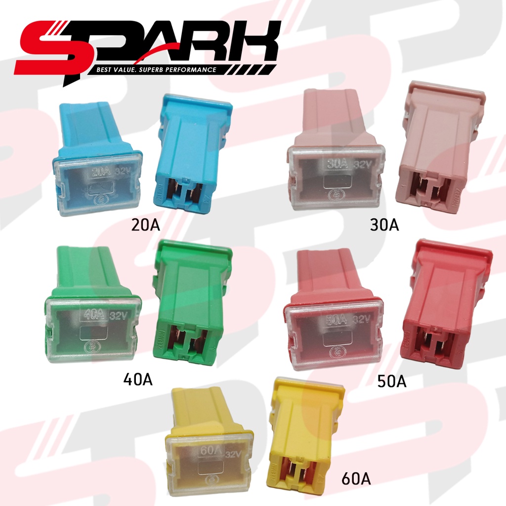 (2 PCS) Car Automotive Fuse Link Fuseable Link (Female) Single 20A 30A ...