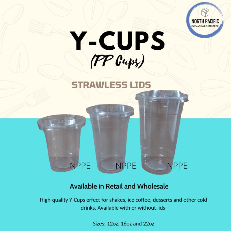 Y CUPS (12oz-100pcs, 16oz-100pcs, 22oz-50pcs) | Shopee Philippines