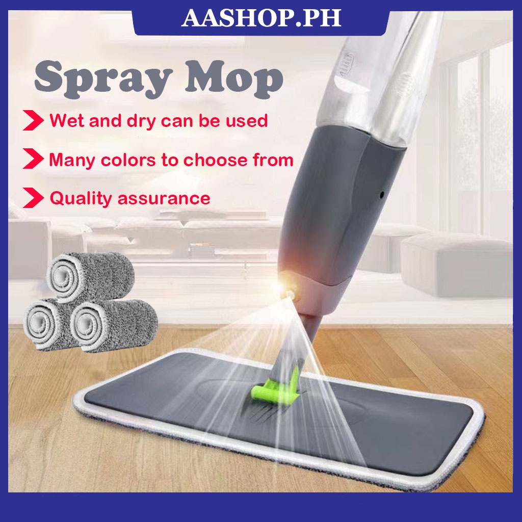 AASHOP Spray Mop 360 Degree Spin mop Head Flat Floor Cleaner Water mop ...