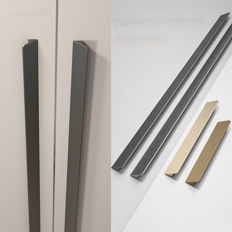 Customized Invisible Handles Long Wardrobe Drawers Dark Embedded Non ...