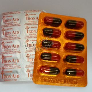 IronAid Vitamins + Iron Food Supplement Box of 100 Capsules | Shopee ...