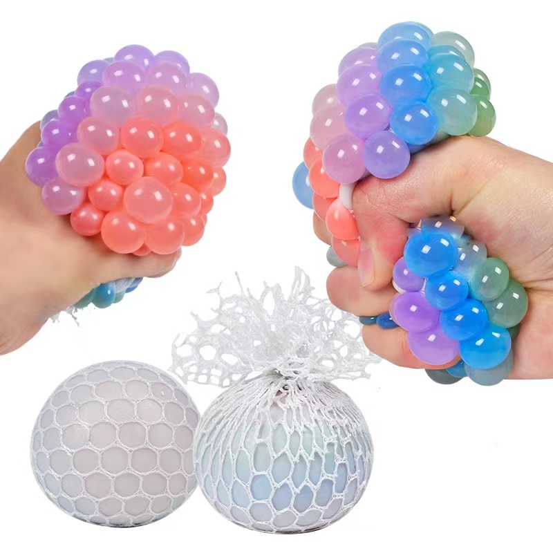 Mesh Squish Ball/Squeeze Ball Release Stress Funny Anti-Stress Squishy ...