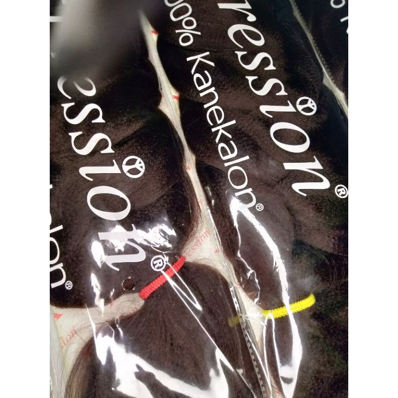 Original Xpression Rich Braid Attachment Hair Extension #33/DARK BROWN ...