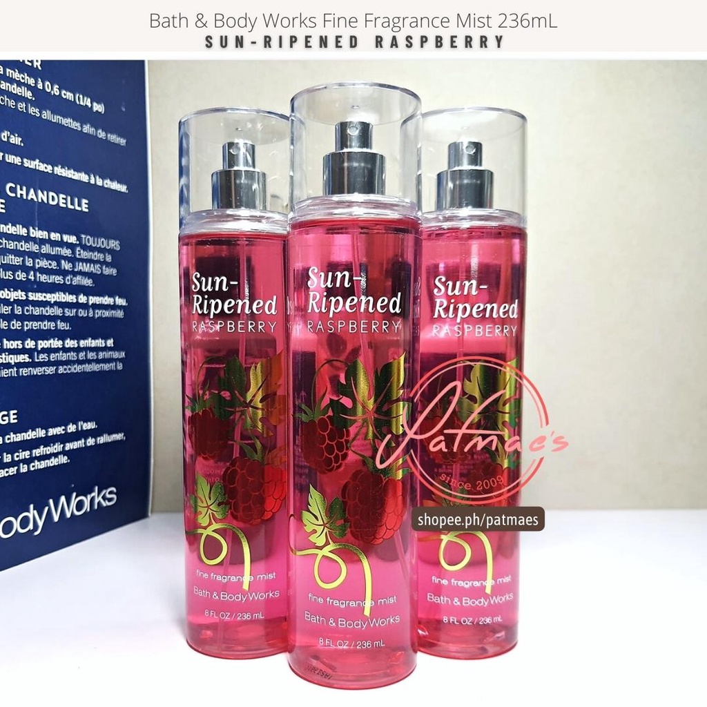 Bath and Body Works Sun-ripened Raspberry Fragrance Mist 236mL (sold ...