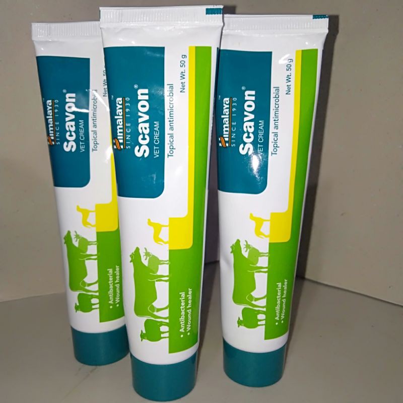 Himalaya Scavon Vet Cream Antibacterial Wound Healer 50g | Shopee ...