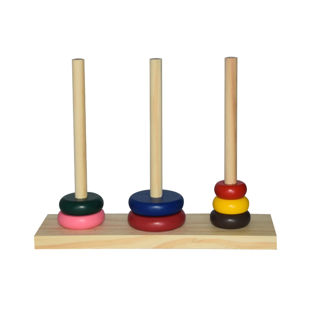 Wooden Tower of Hanoi | Shopee Philippines
