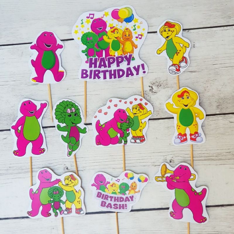 Barney Cake Topper Tutorial