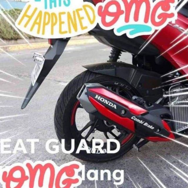 Honda Click V1 V2 Pipe Muffler Cover Heat Guard | Shopee Philippines