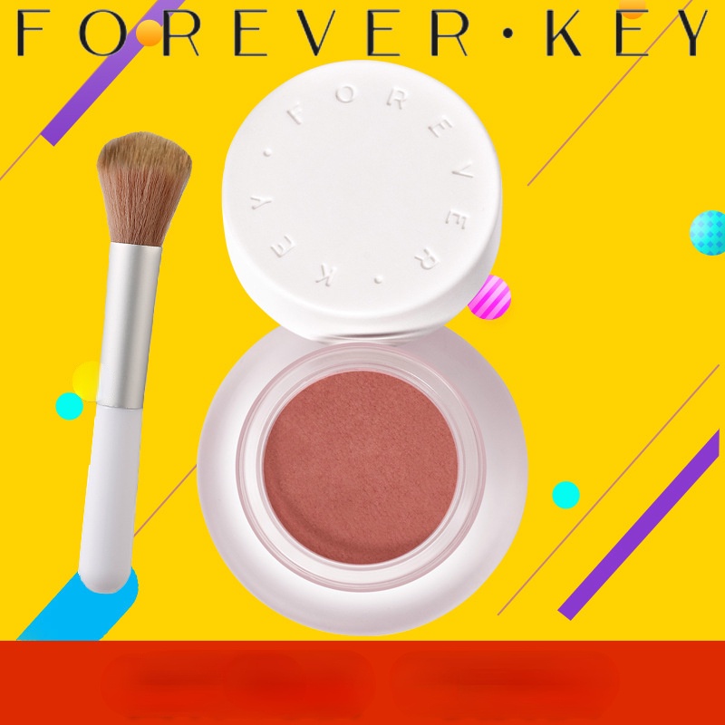 Foreverkey Blush Female Blush 2022 New Blush Mud Eye Shadow Blush All-in-one Plate + Brush ...
