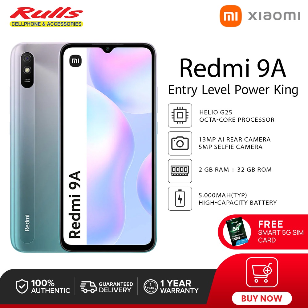 Xiaomi Redmi 9A 2GB RAM + 32GB ROM | Shopee Philippines