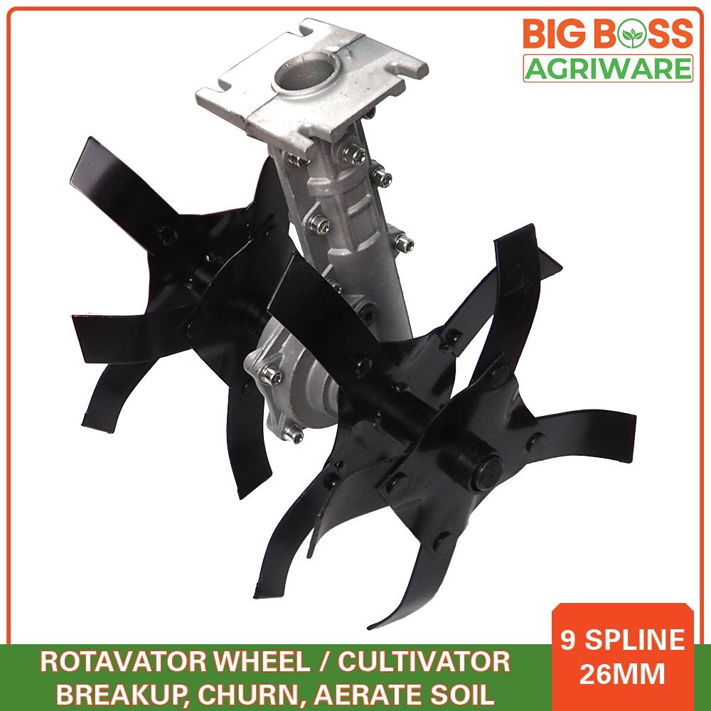 BBA Rotavator Wheel / Tilling Wheel / Cultivator 26mm 9T / 9 Spline for ...