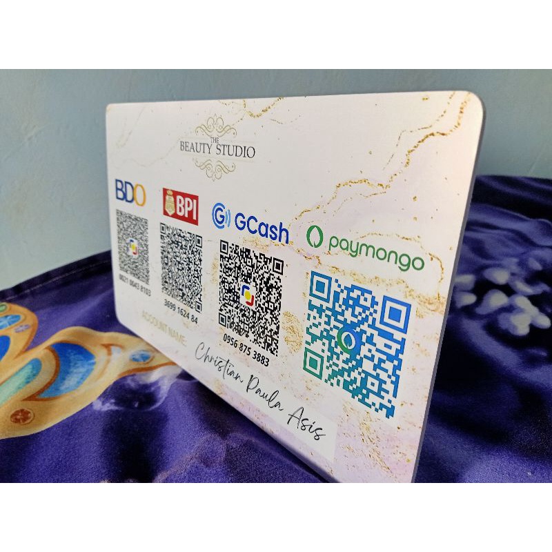 Gcash QR standee Bank Standee ( 4 in 1 ) ( 3 in 1 ) ( 2 in 1 ) | Shopee ...