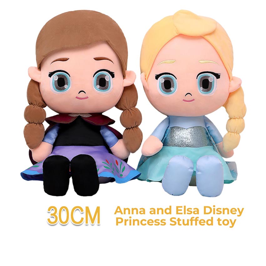 Elsa Anna Doll Plush frozen princess Doll stuffing doll gift to girls ...