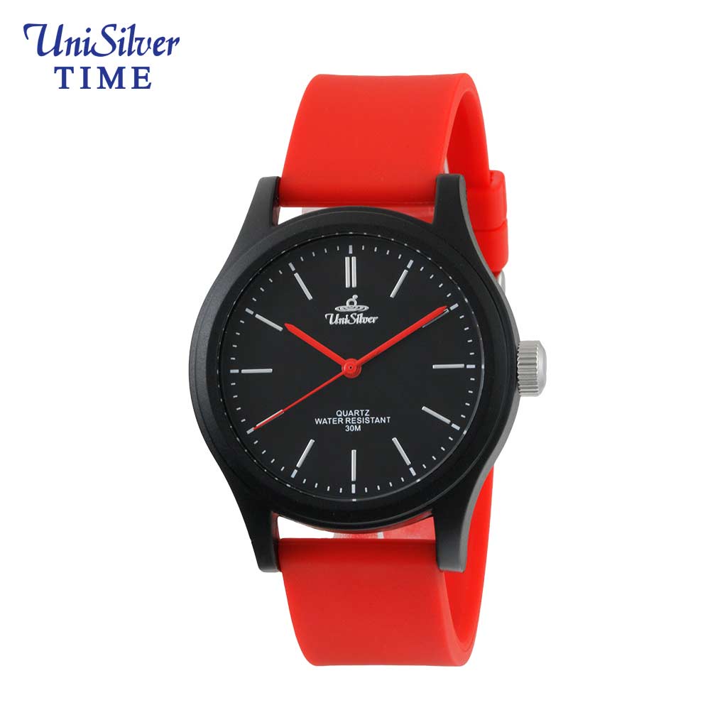 UniSilver TIME Men's Red Analog Rubber Watch KW4425-1001 | Shopee ...