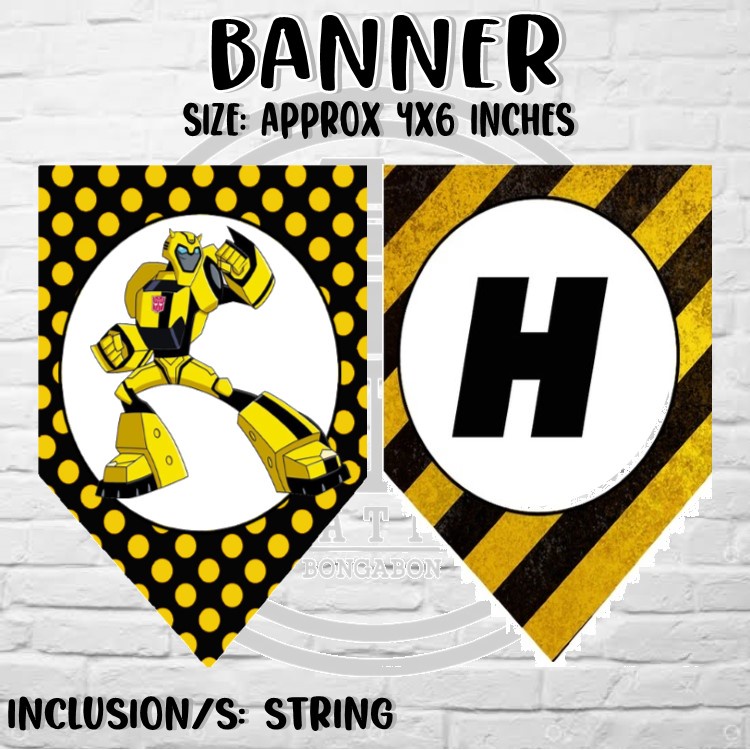 Transformers bumblebee theme happy birthday banner | Shopee Philippines