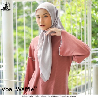 Hijab UMAMA SCARF WAFFLE LASER CUT METAL LOGO / HIJAB SEGI Four UMAMA ...